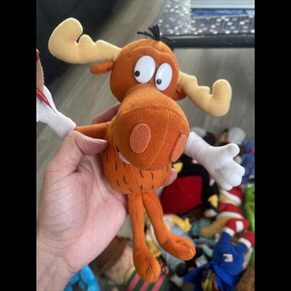 Toys | Adventures Of Rocky Bullwinkle Friends Bullwinkle Moose Plush ...
